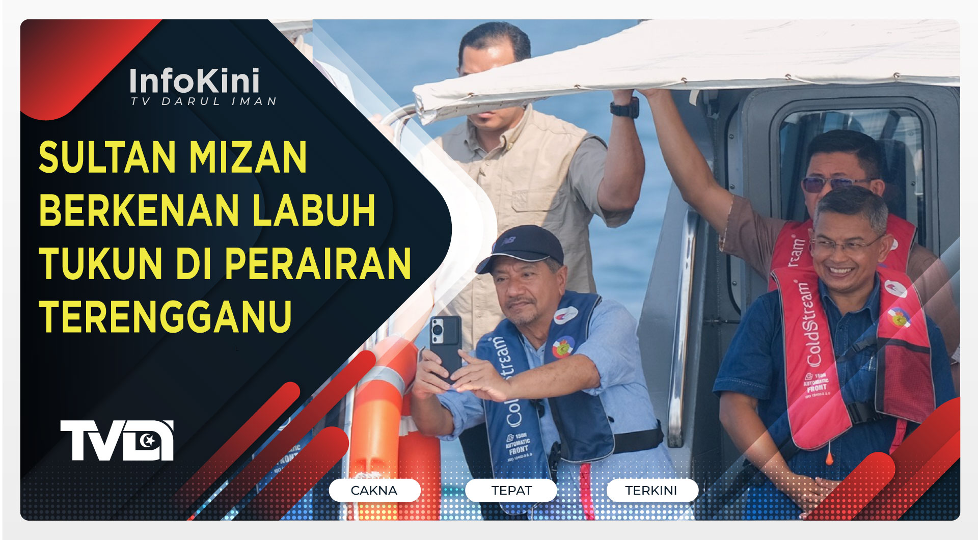 Sultan Mizan Berkenan Labuh Tukun di Perairan Terengganu - TRDI News