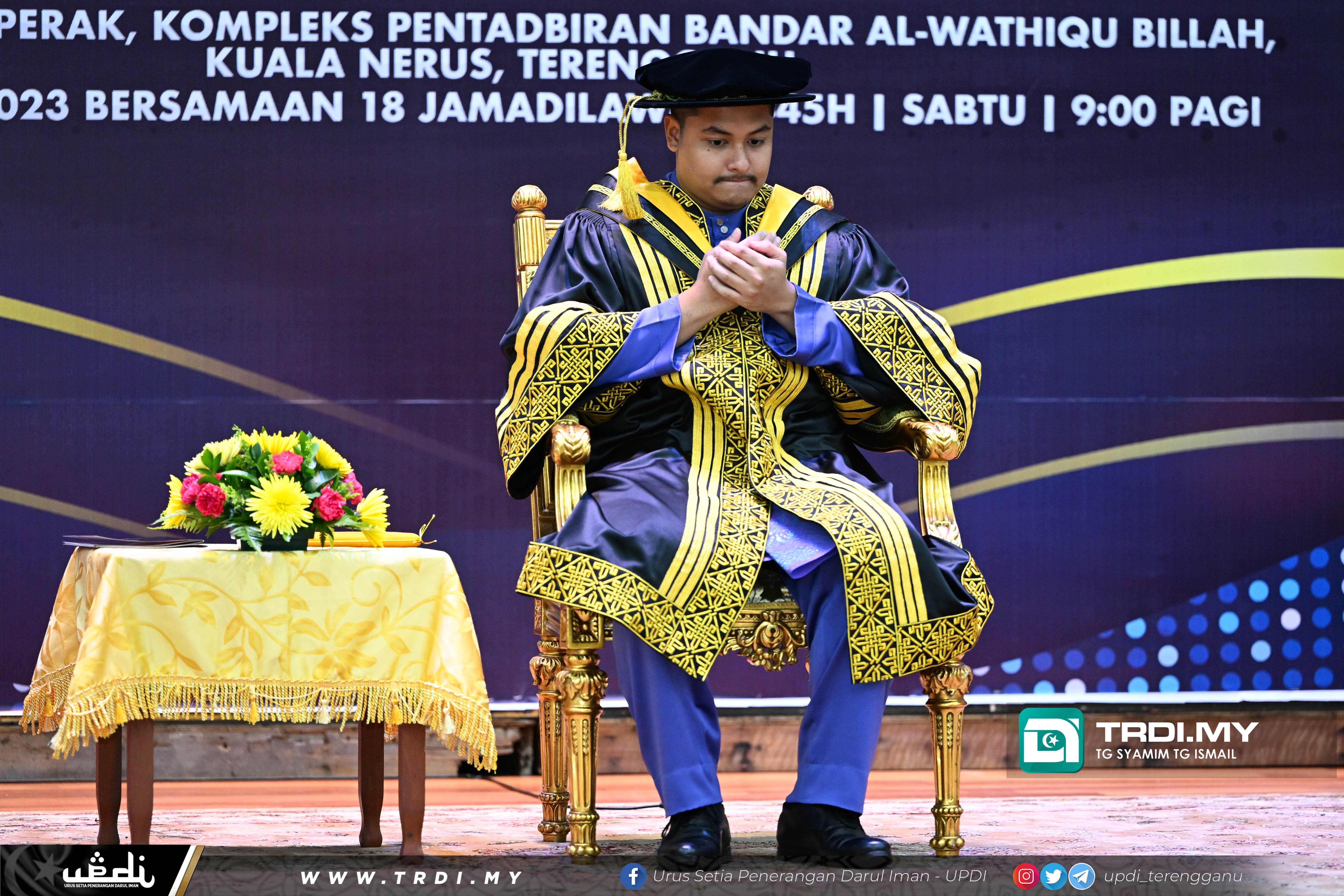DYTM Yang Di-Pertuan Muda Terengganu berangkat ke Majlis Graduasi ...