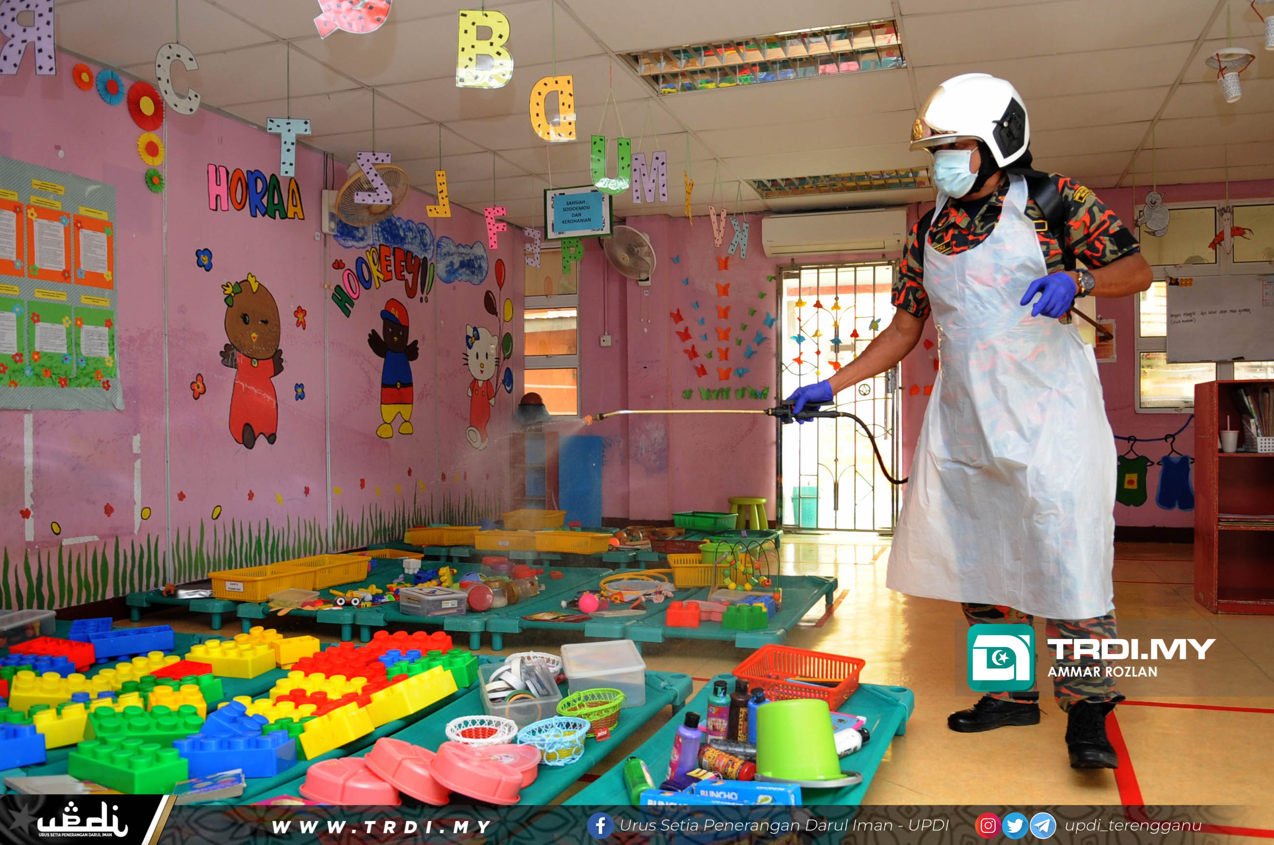 Bomba Sanitasi Taska Permata Keluarga Batu Burok - TRDI News