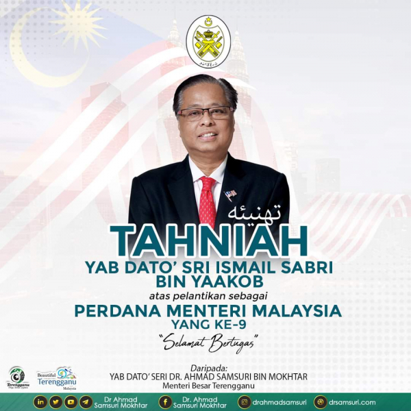 Terengganu Zahirkan Ucapan Tahniah Atas Pelantikan Perdana Menteri ...